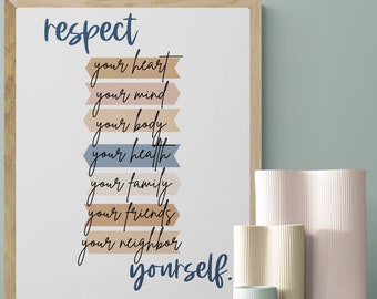 Respect Wall Art | Etsy