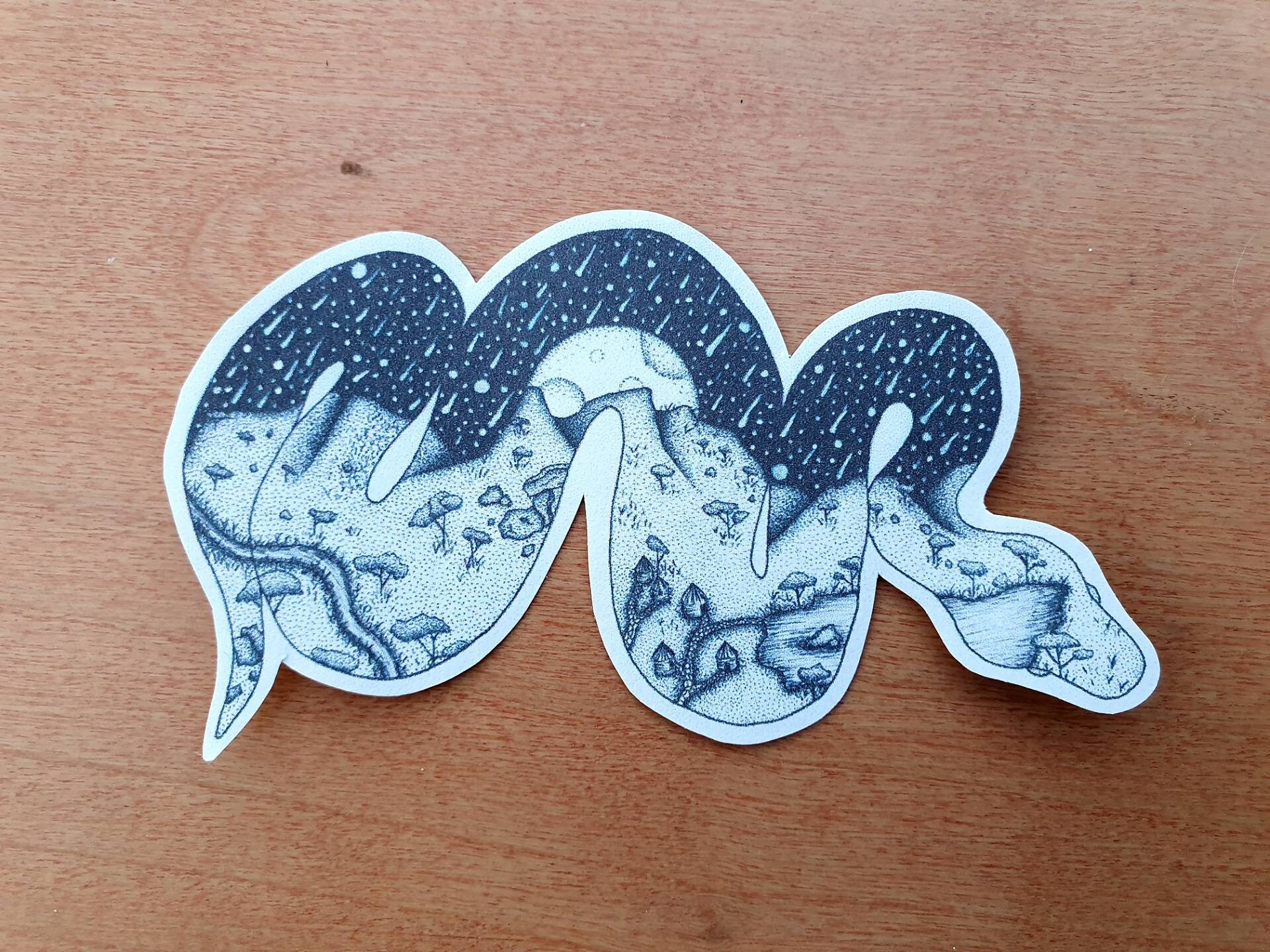 Pack of 4 Ball Python Stickers, Ball Python Decal, Ball Python Art ...