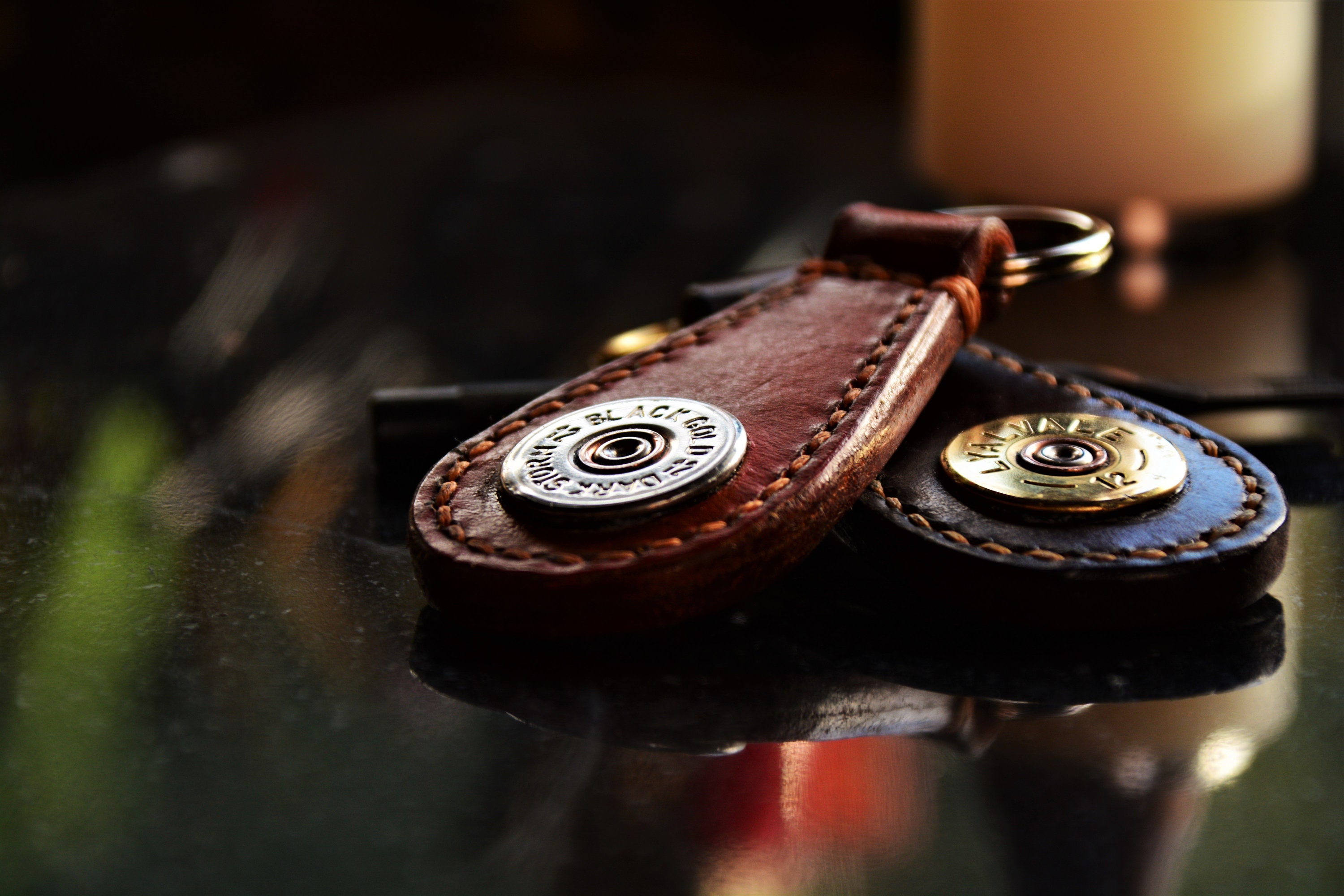 Handmade Leather Shotgun Cartridge Keyring Game Shooter - Etsy UK