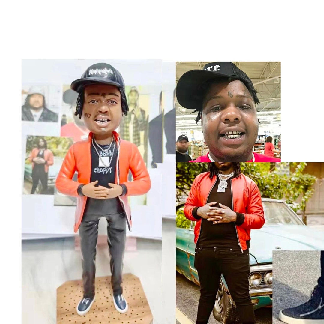 Music Lover Gift Bobblehead Custom, Personalized Hip Hop Rapper Figure ...