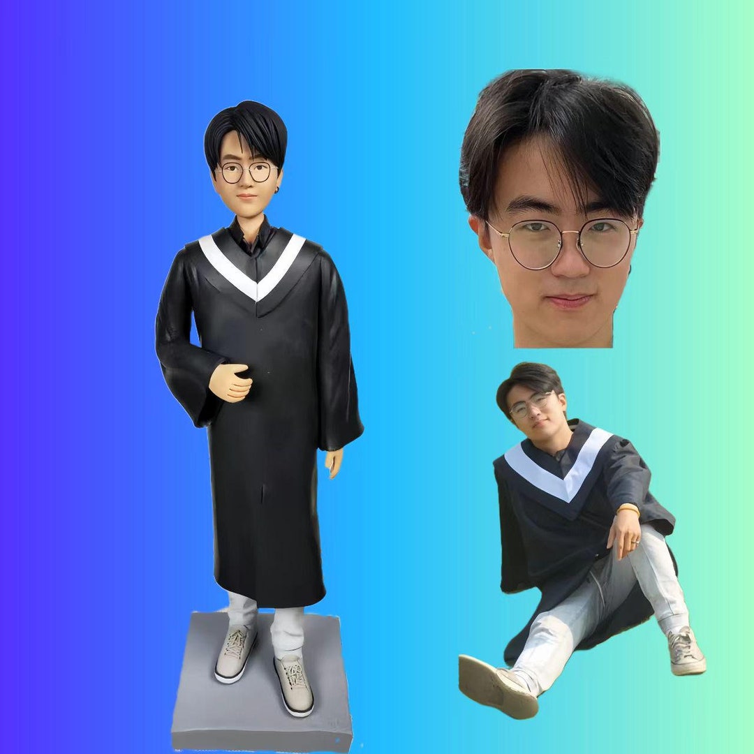 Graduate Gift Custom Figurine, Personalized Graduation Figure Cake ...