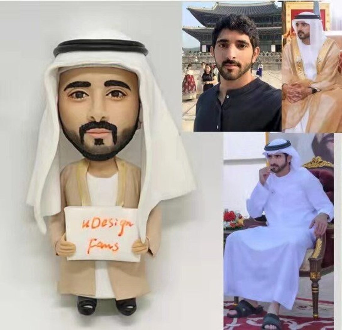 Custom 3D Portrait Muslim Arabia Art Doll Statue From Photo | Etsy
