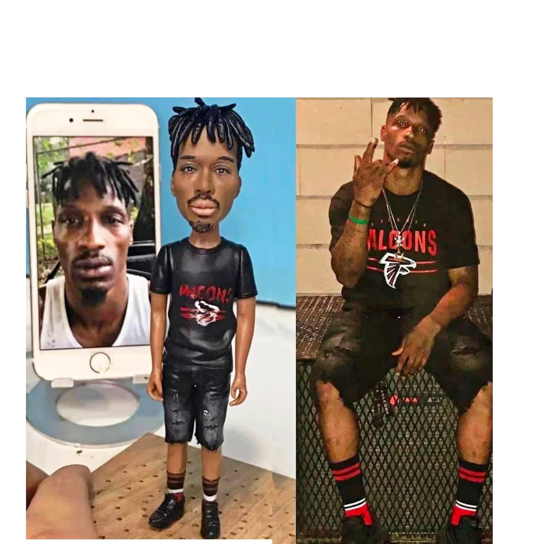 Music Lover Gift Bobblehead Custom, Personalized Hip Hop Rapper Figure ...