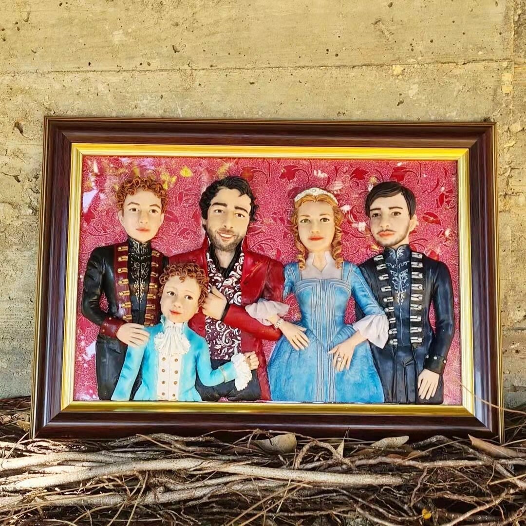 Custom 3D Portrait Painting Wall Art Framed Hangings From | Etsy