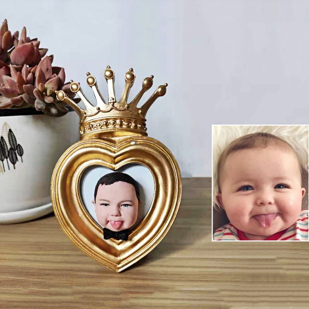 Custom 3D Cartoon Vector Royal Kid Portrait Art From Photo|personalized ...