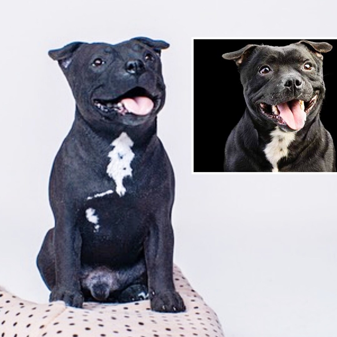 Custom Dog Sculpture Figurine Figure Head Model Statue Bust ...