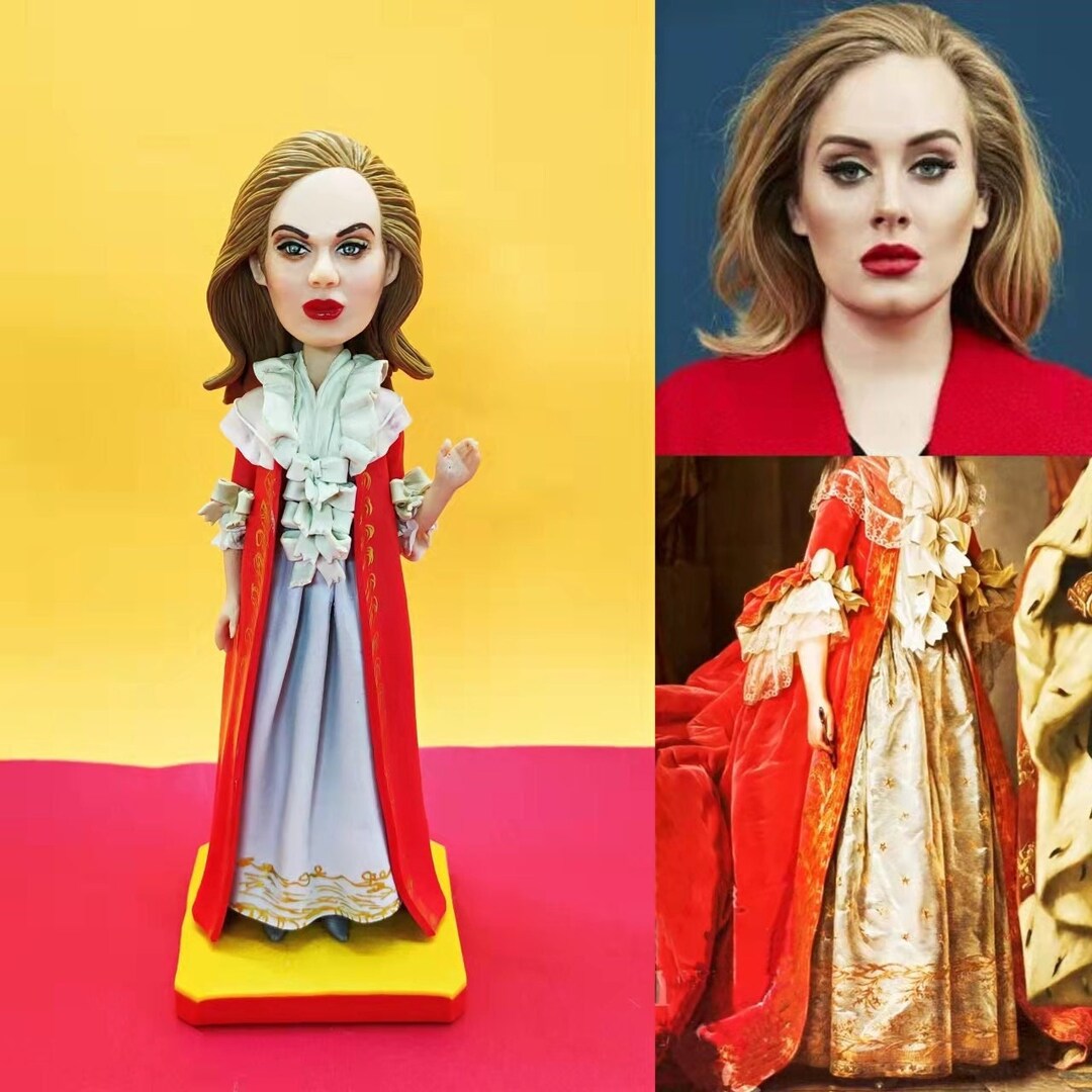 Custom Royal Queen 3D Portrait Figurine From Photo, Personalized ...