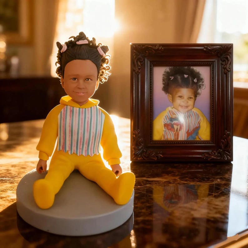 Custom Baby Bobblehead From Photo – Personalized Figurine for Newborn ...