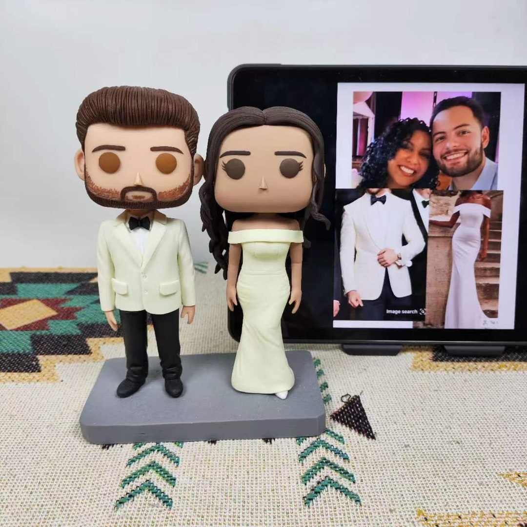 Custom Funko Pop Couple, Personalized Wedding Gift Funko, 3D Portrait ...