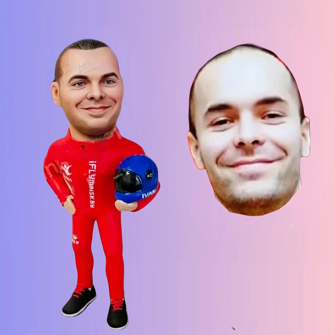Custom Bobblehead From Photo, Personalized Racing F1 Figure for Men, 3D ...