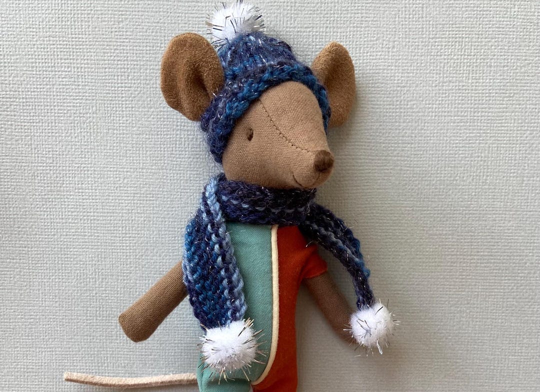 Hat and Scarf for Maileg Mouse - Etsy