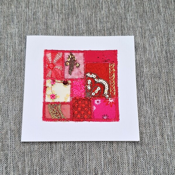 Textile Art Card - Etsy UK