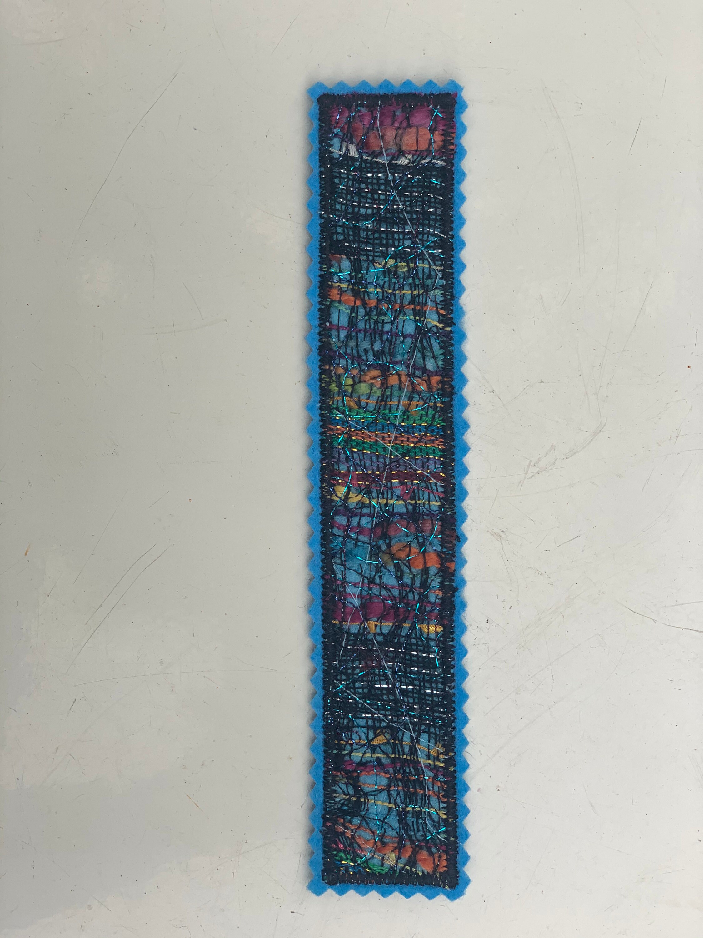Machine Embroidered Textile Bookmark - Etsy UK