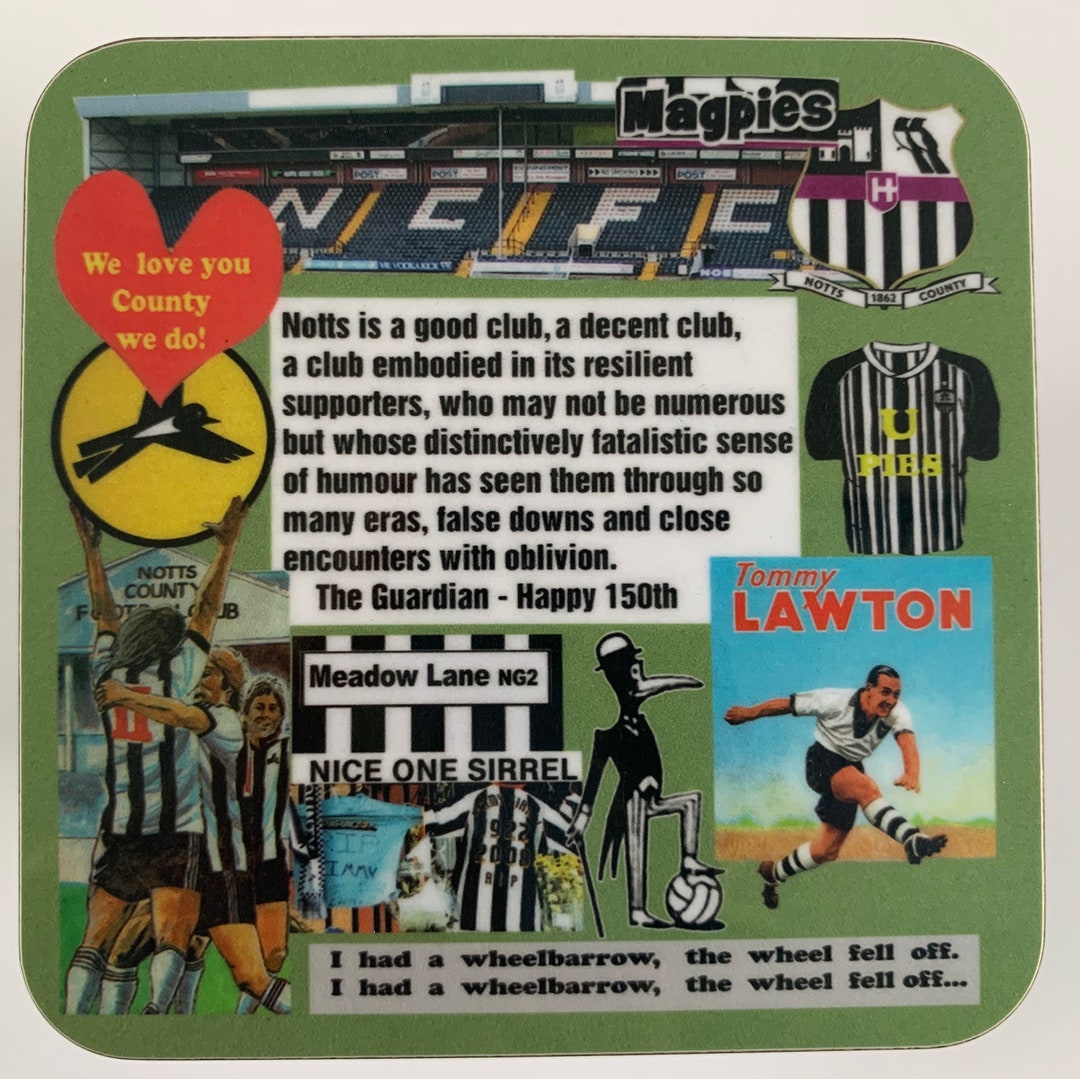 Notts County Football Coaster - Etsy UK