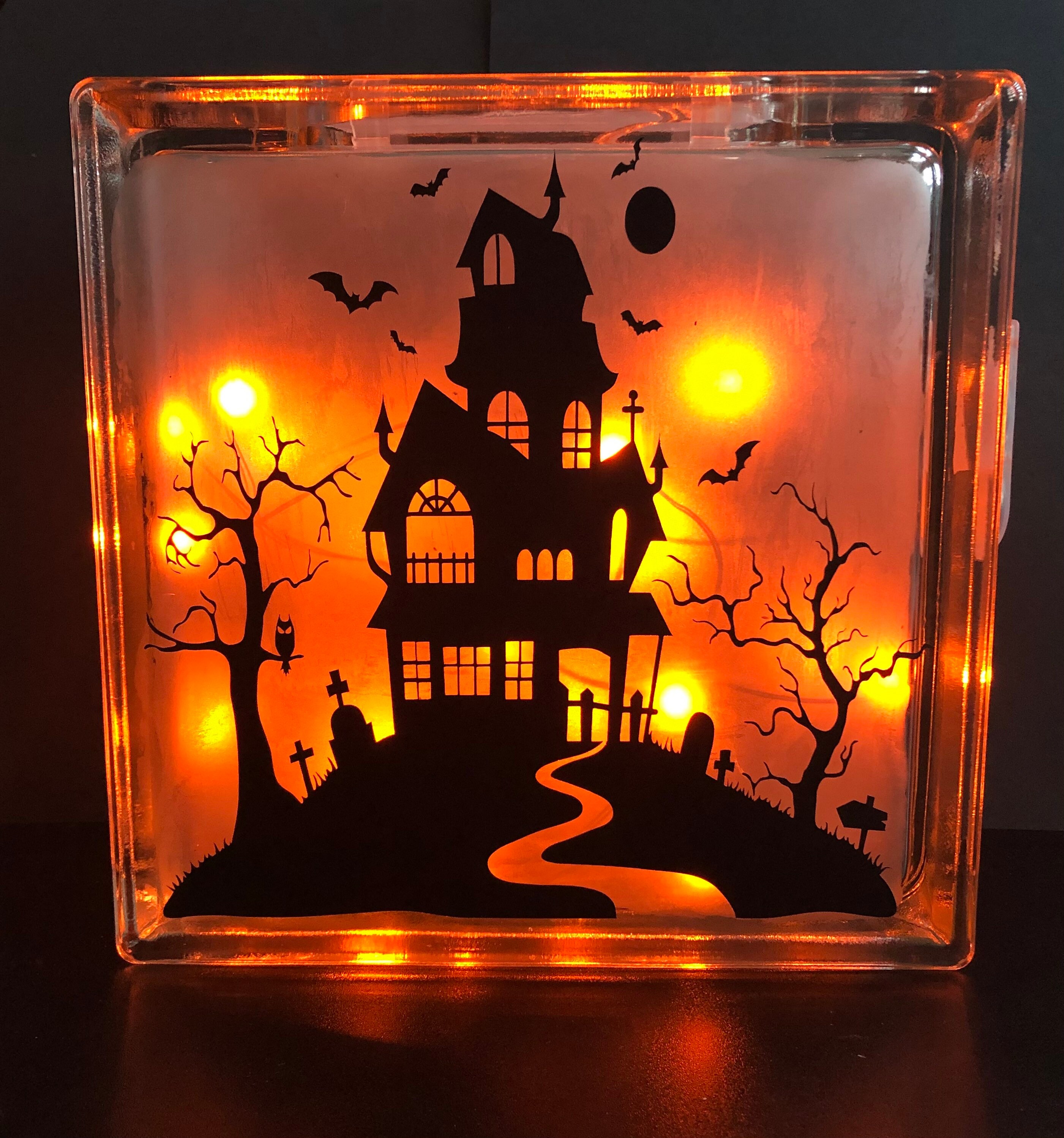 Haunted House Light Up Box Etsy Uk