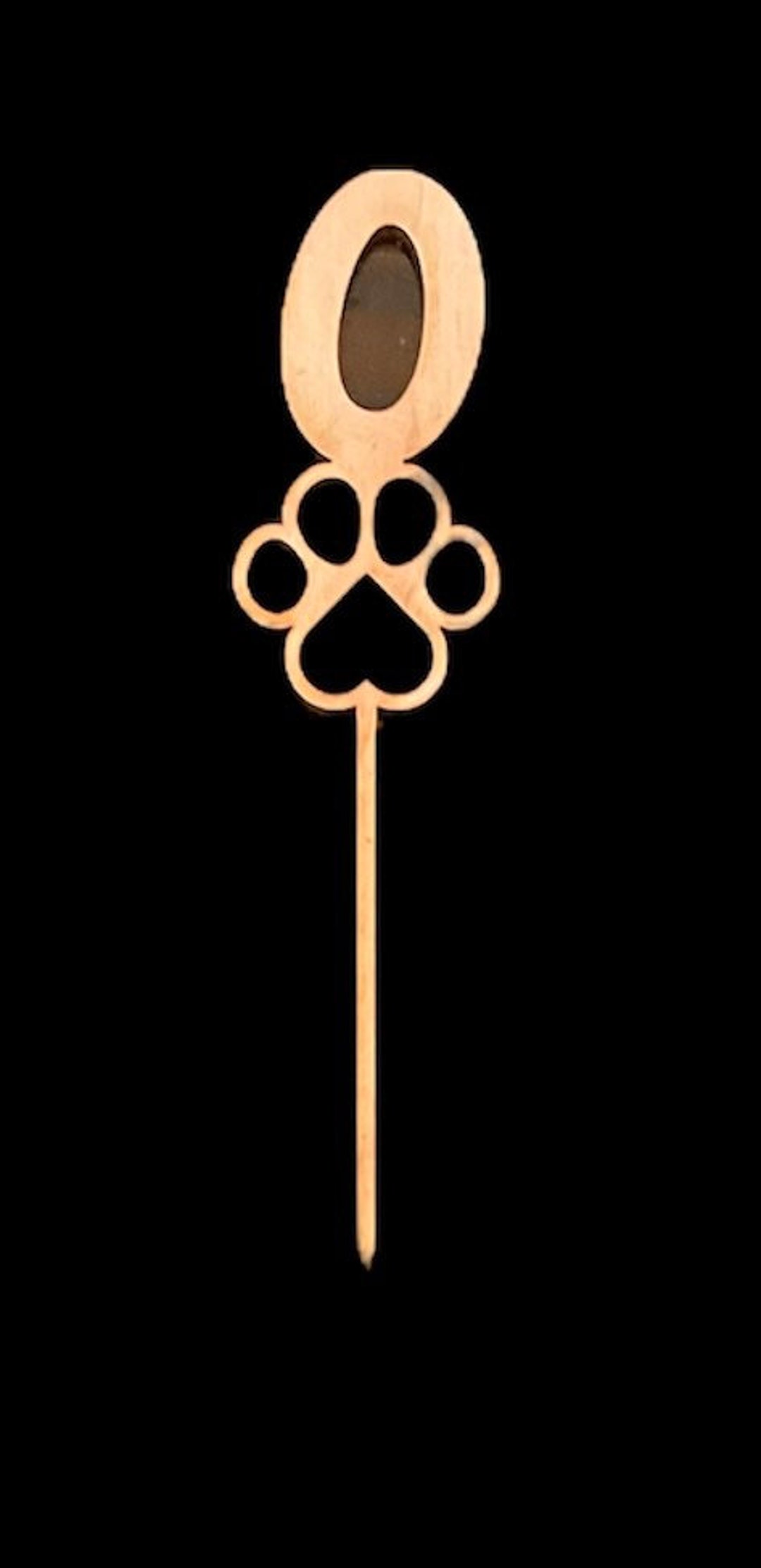 Paw Print Cake Toppers - Etsy
