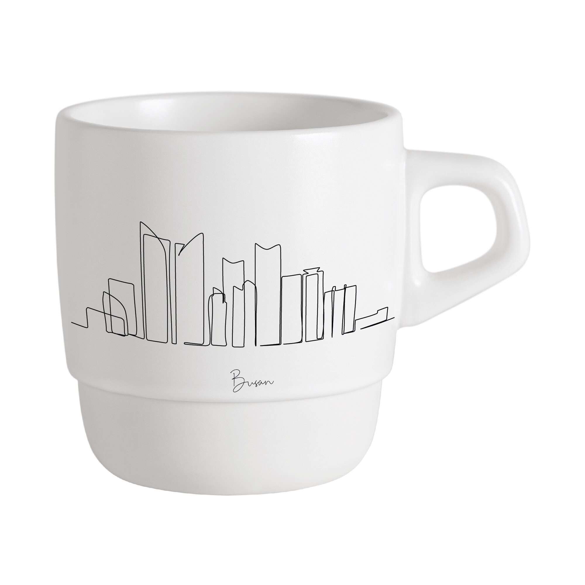 Busan South Korea Printable City Skyline. Cityscape Wall Art, Simple ...