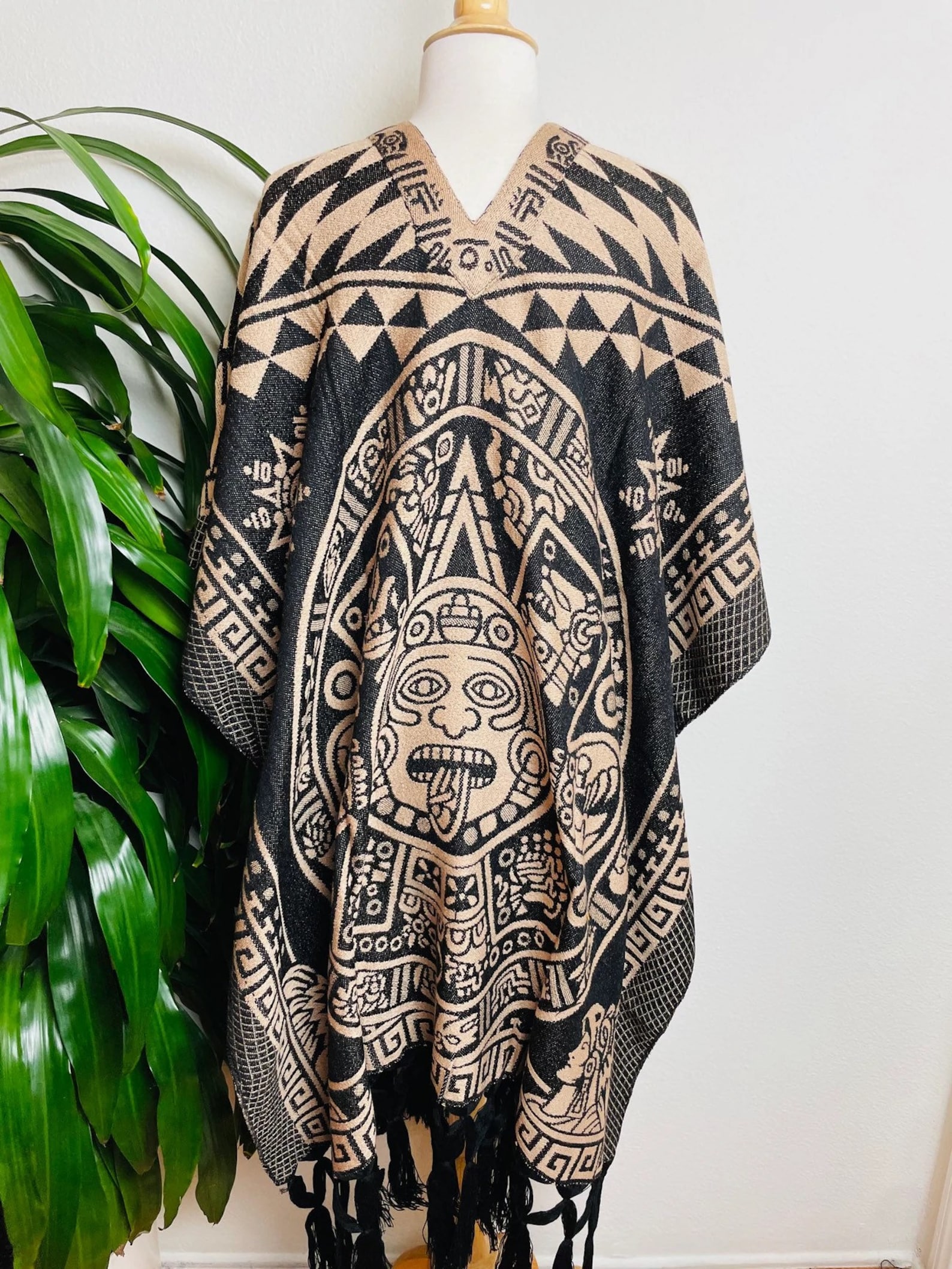Poncho Mexicano Azteca Poncho Mexicano Poncho Tradicional - Etsy España
