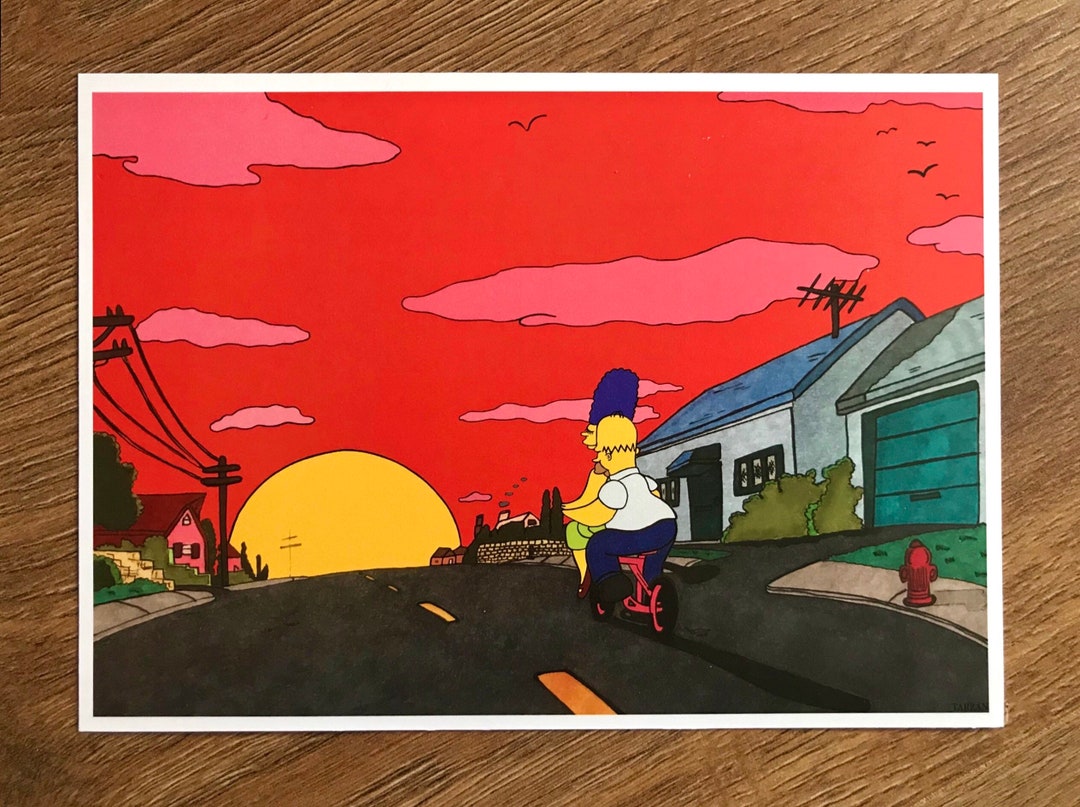SUNSET LUV A5 Art Print - Etsy