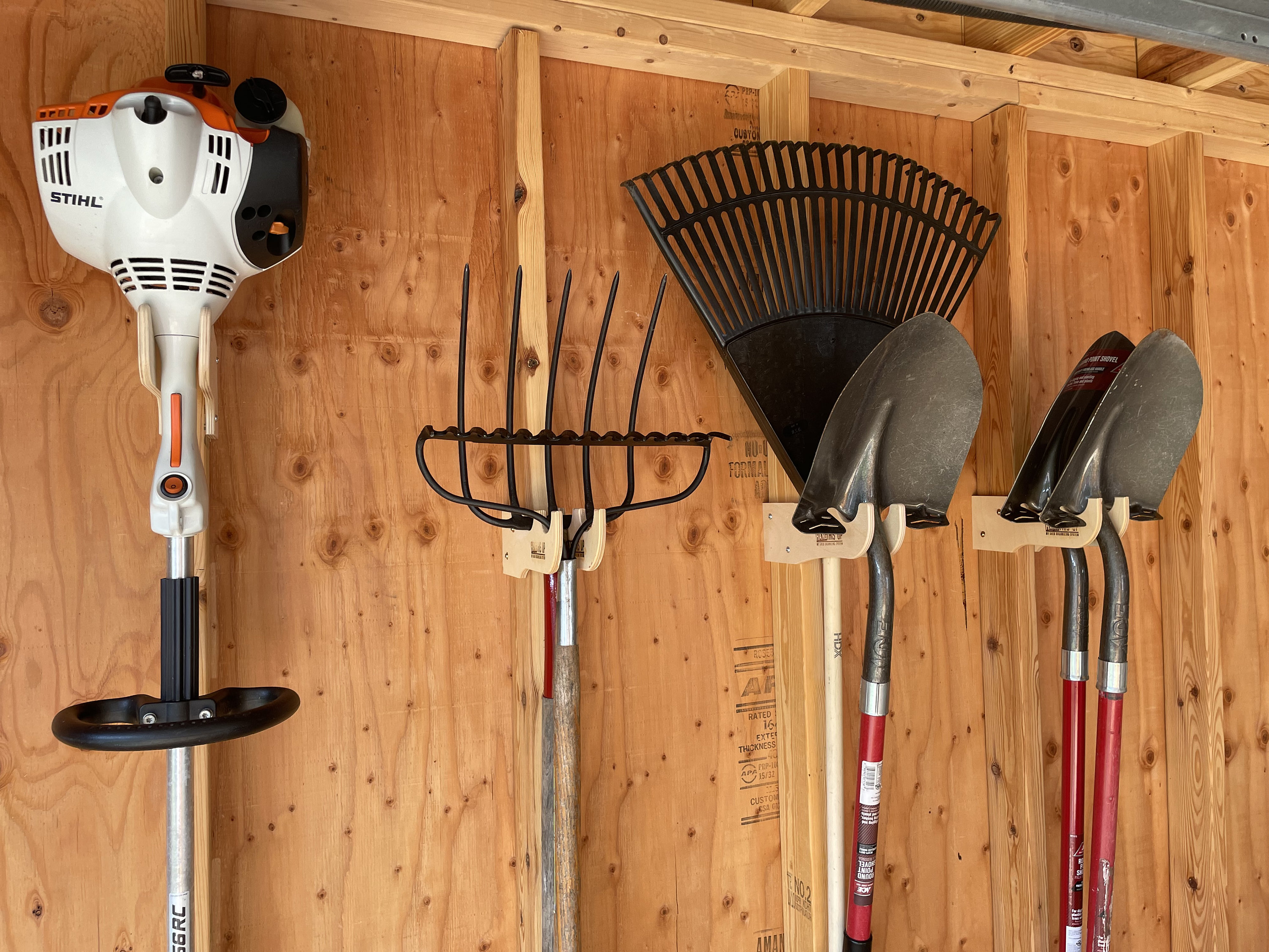 Weed Wacker Organizer 1 Pair Stud Mount in Yard Shed - Etsy