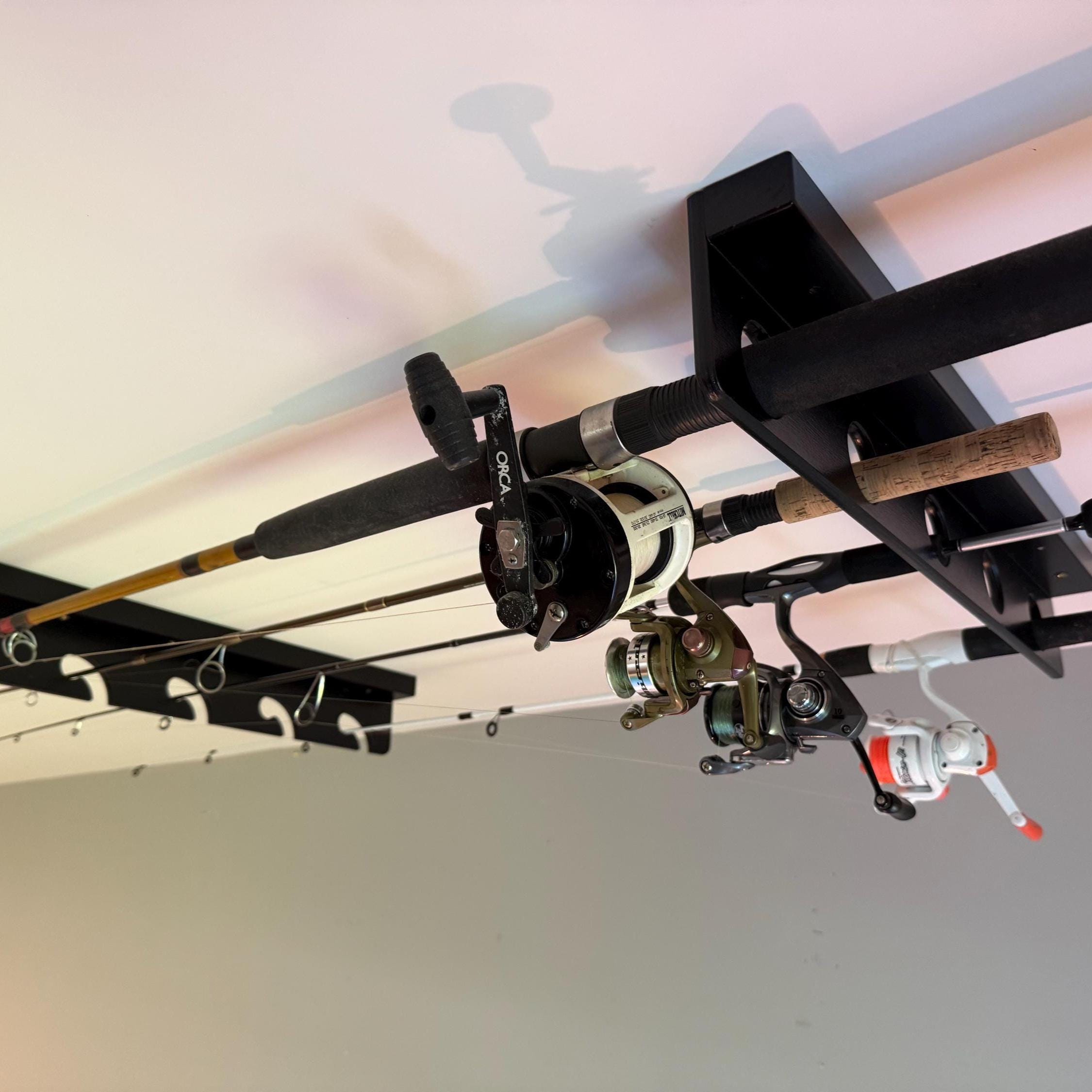 Garage Ceiling Fishing Rod Rack