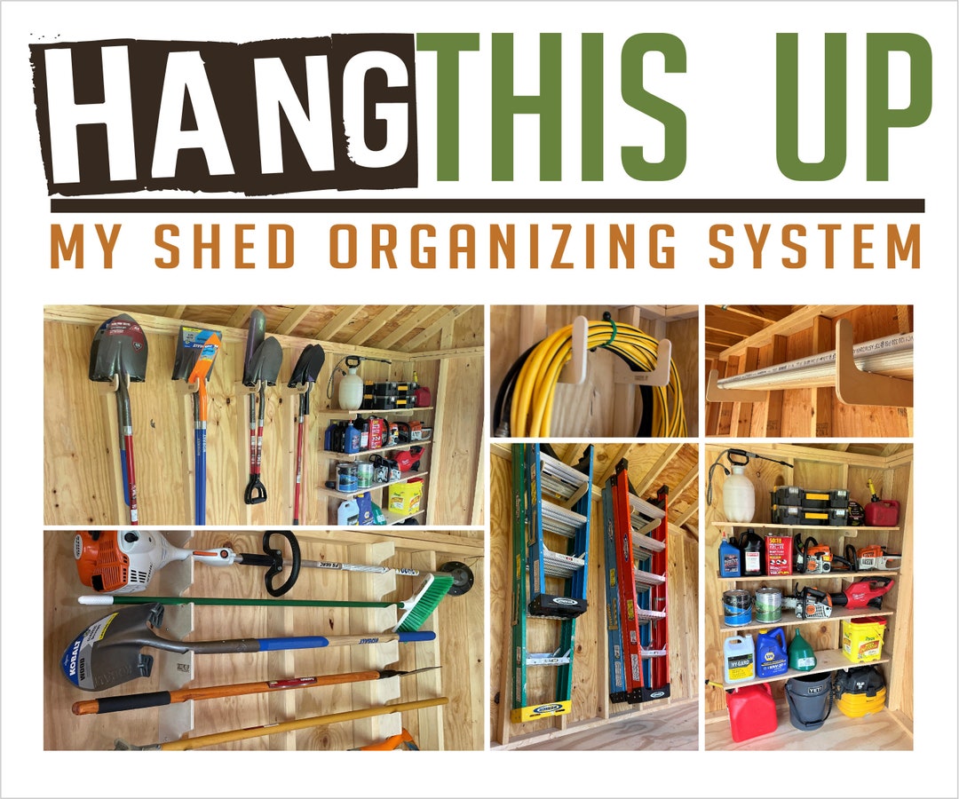 Ultimate Shed Organization Kit: Tool Storage, Shelving Brackets, Garden ...