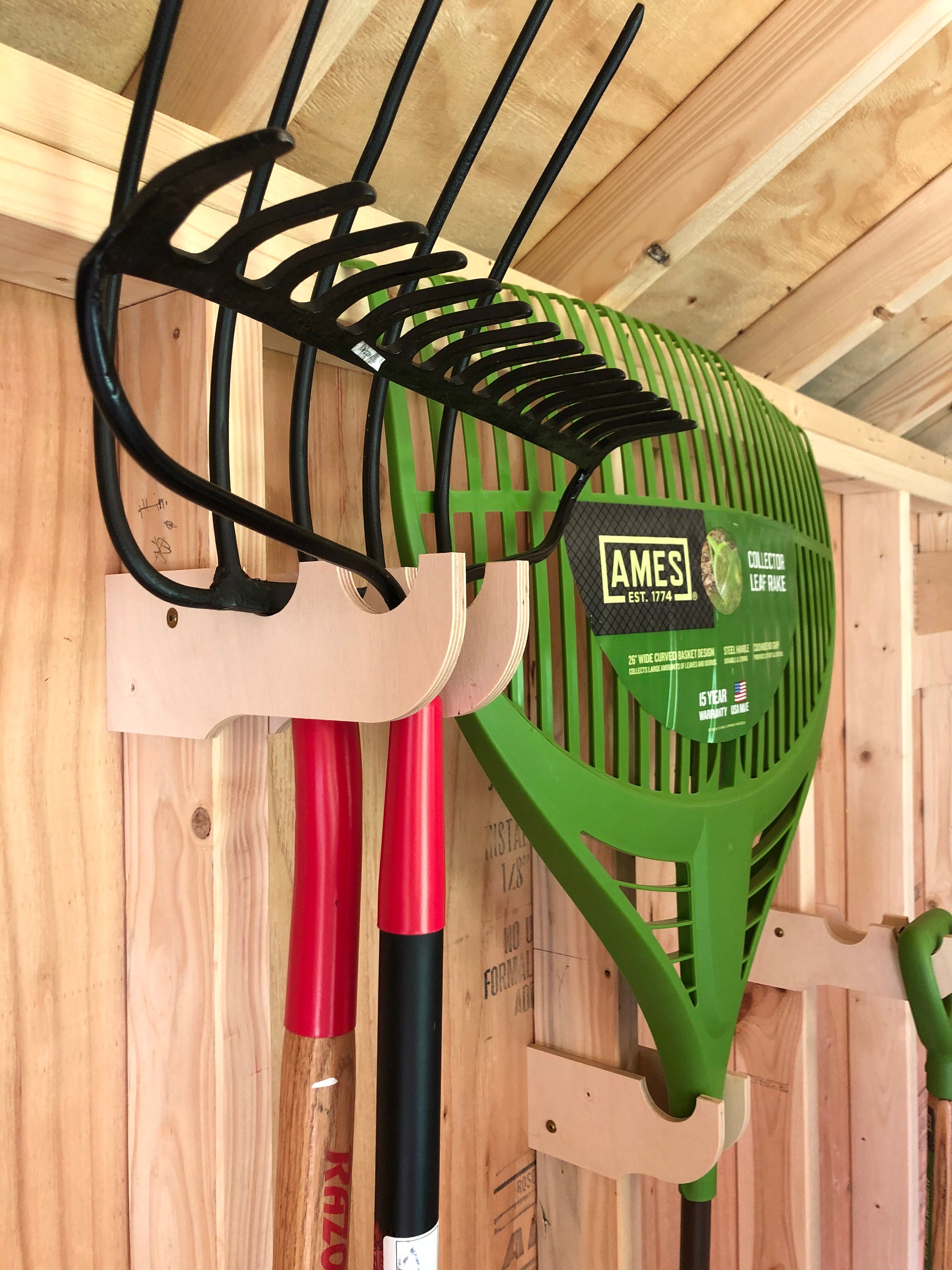 Intro Bundle: Yard Tool Shovel Rake rack Garden tool | Etsy