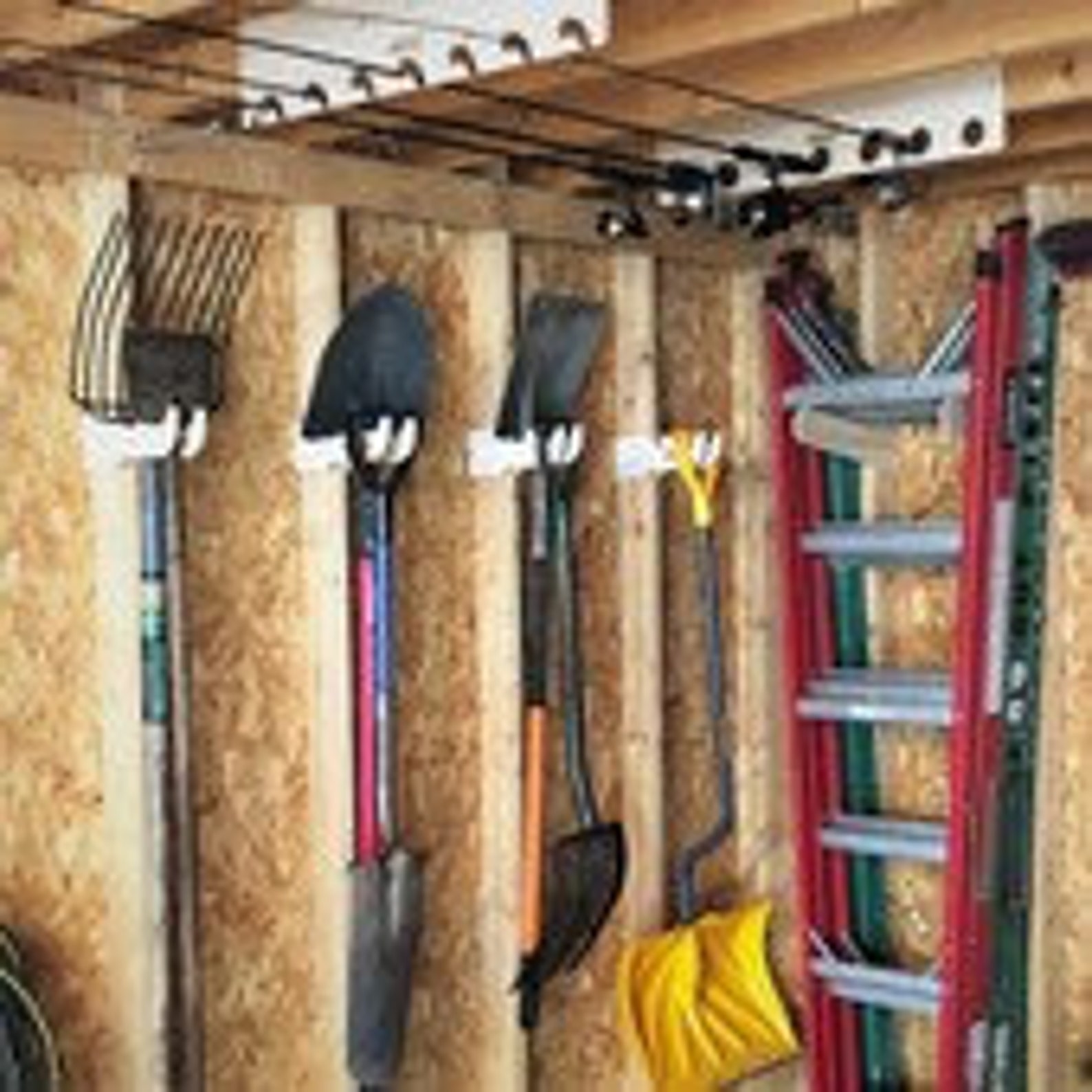 Step Ladder Organizer Shed Stud Mounted 1 Pair Ladder Organizer Rack ...