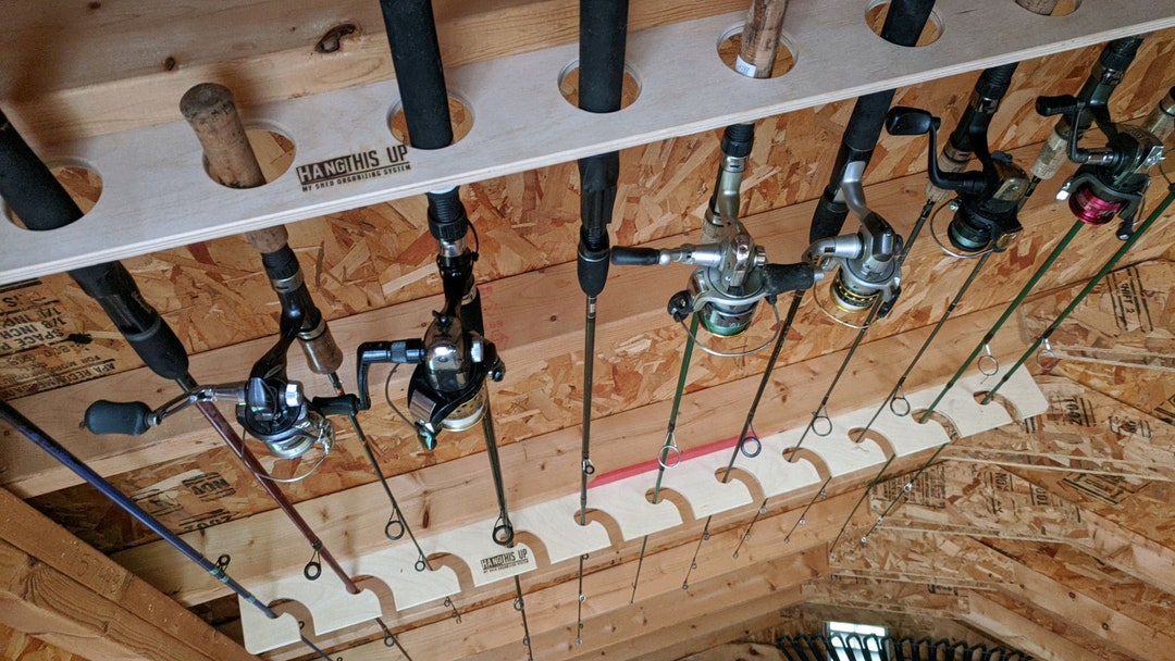 Fishing Rod Rack, Fishing Rod Storage, Rod Storage in Shed - Etsy