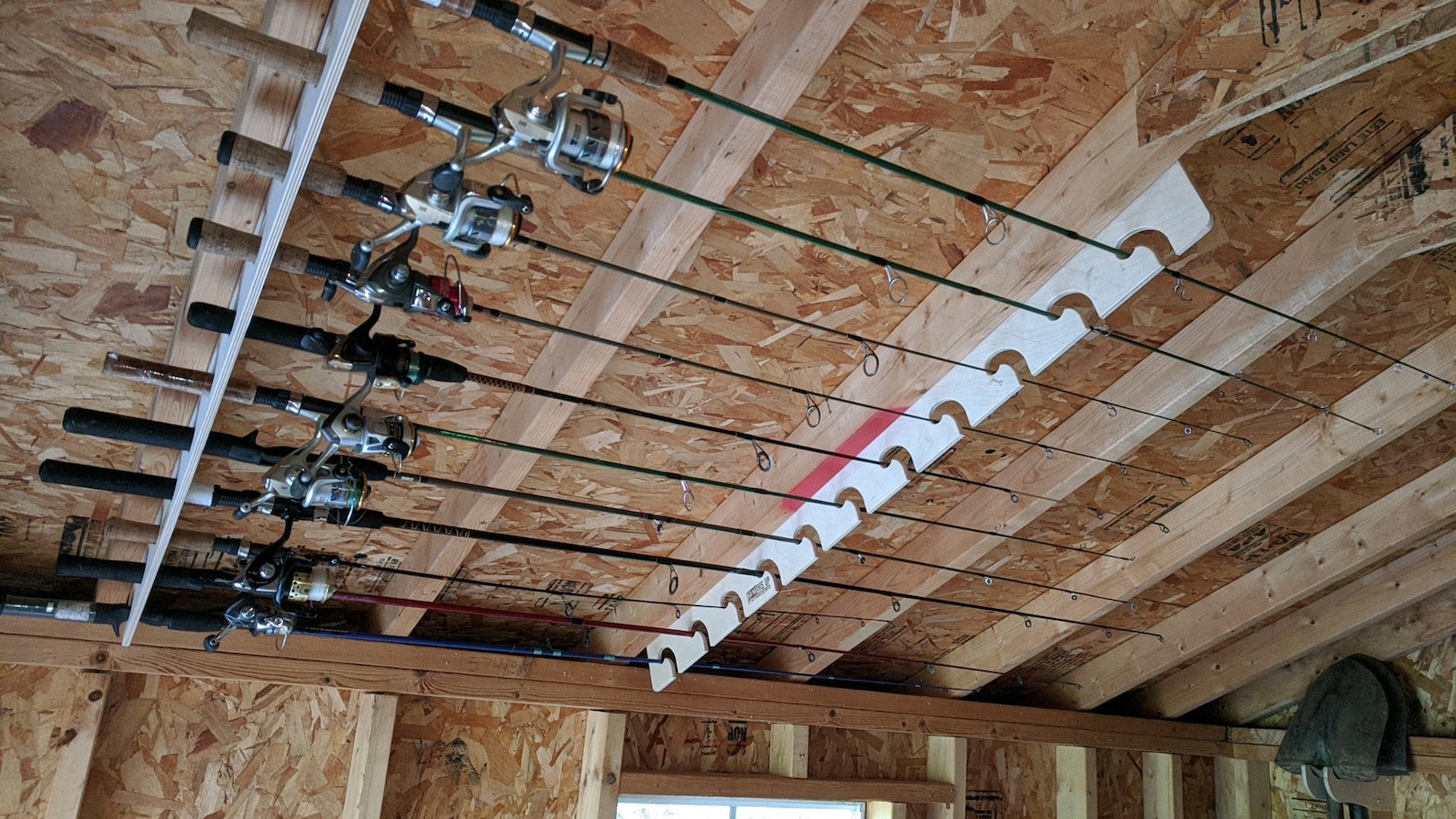 Fishing Rod Rack Fishing Rod Storage Rod Storage in Shed | Etsy