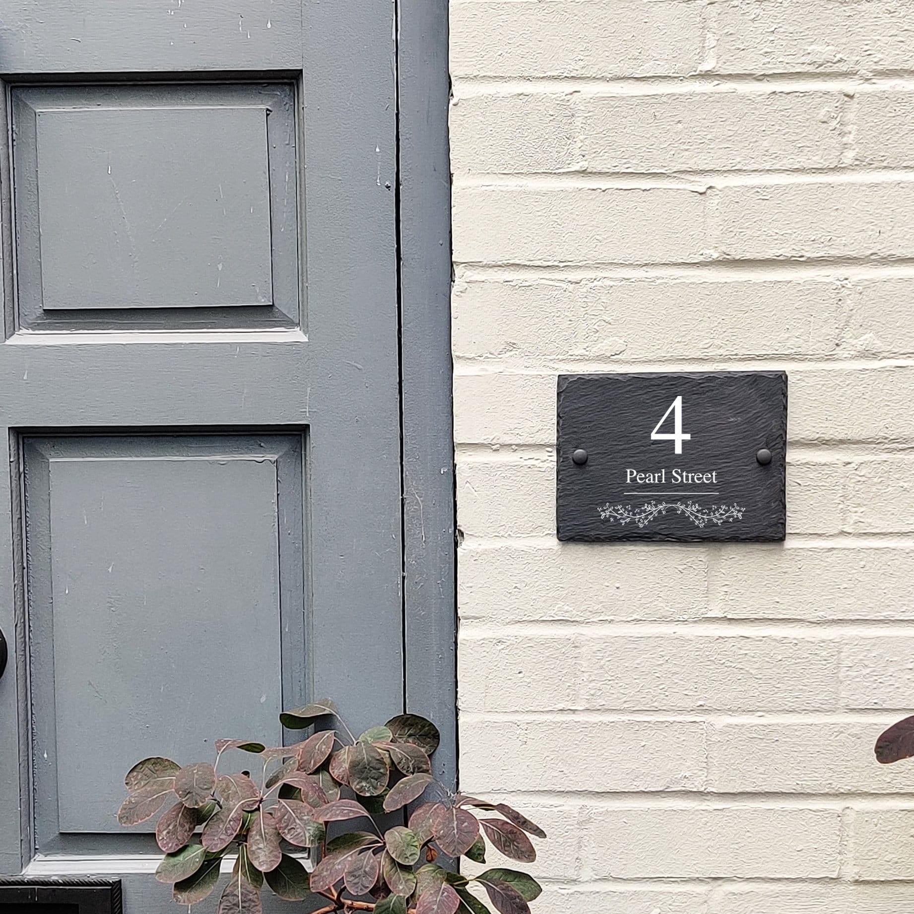 Rustic Slate House Sign Farmhouse Plaque Door Number 150 X - Etsy