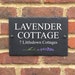 Rustic Lavender Slate House Sign Farmhouse Plaque Door Number - Etsy
