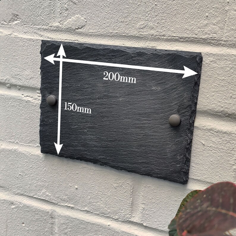 Rustic Tree Silohette Slate House Sign Farmhouse Plaque Door Number ...