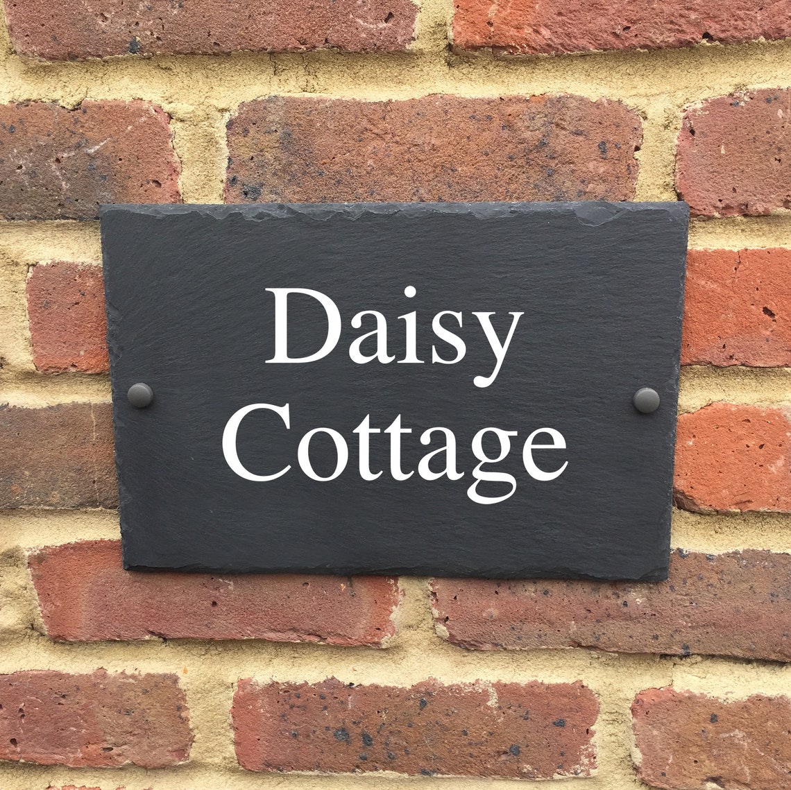 Rustic Slate House Sign Farmhouse Plaque Door Number | Etsy