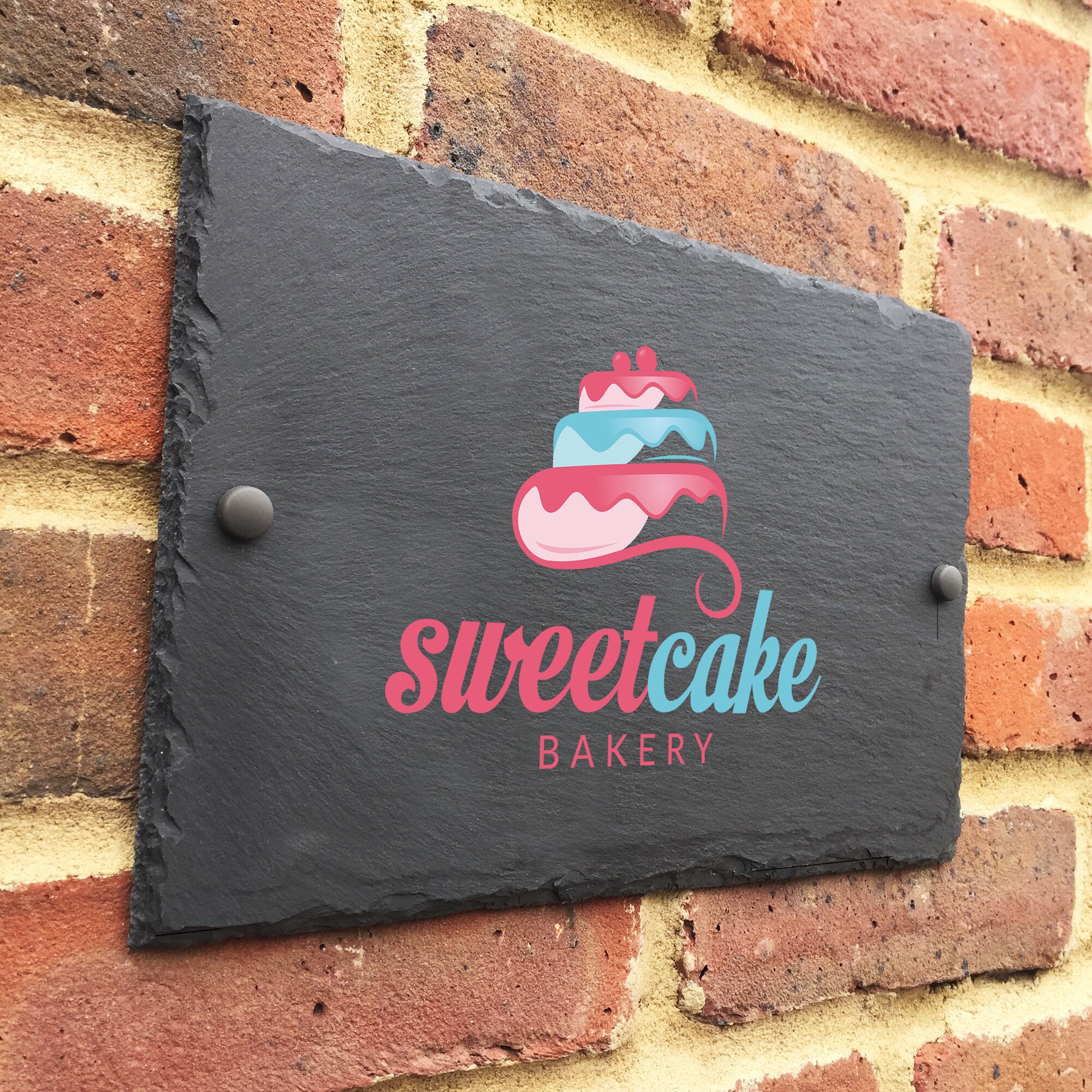 Slate Business house sign farmhouse plaque door number | Etsy