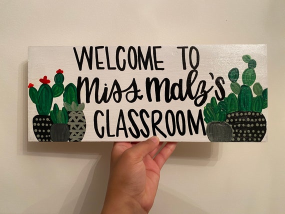 Teacher Welcome Sign/ Classroom Decor | Etsy