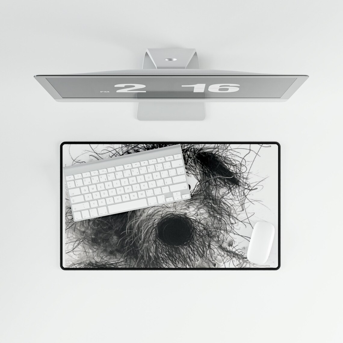 Tangled Whiskers Desk Mat, Mouse Pad, Aesthetic Desk Accessory, Cute ...