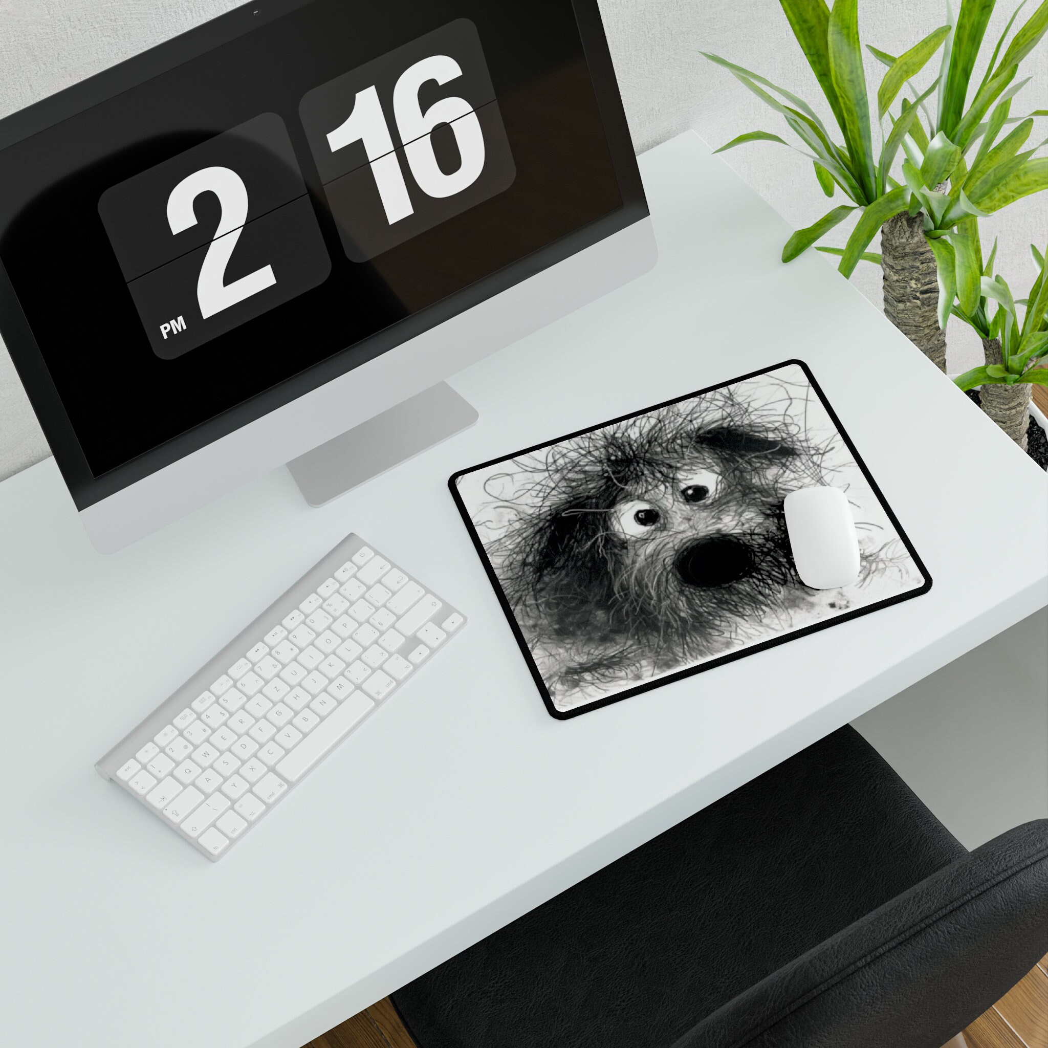 Tangled Whiskers Desk Mat, Mouse Pad, Aesthetic Desk Accessory, Cute ...