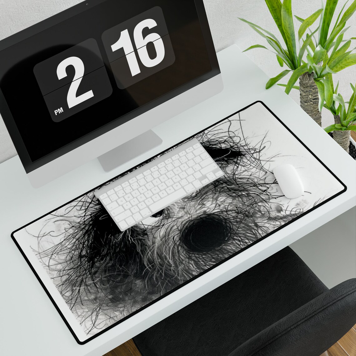 Tangled Whiskers Desk Mat, Mouse Pad, Aesthetic Desk Accessory, Cute ...