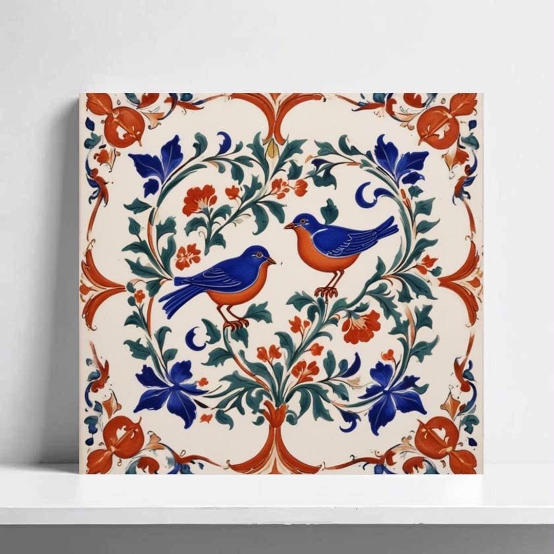 Italian Majolica Tile – Deruta Floral Ceramic for Mediterranean Kitchen ...