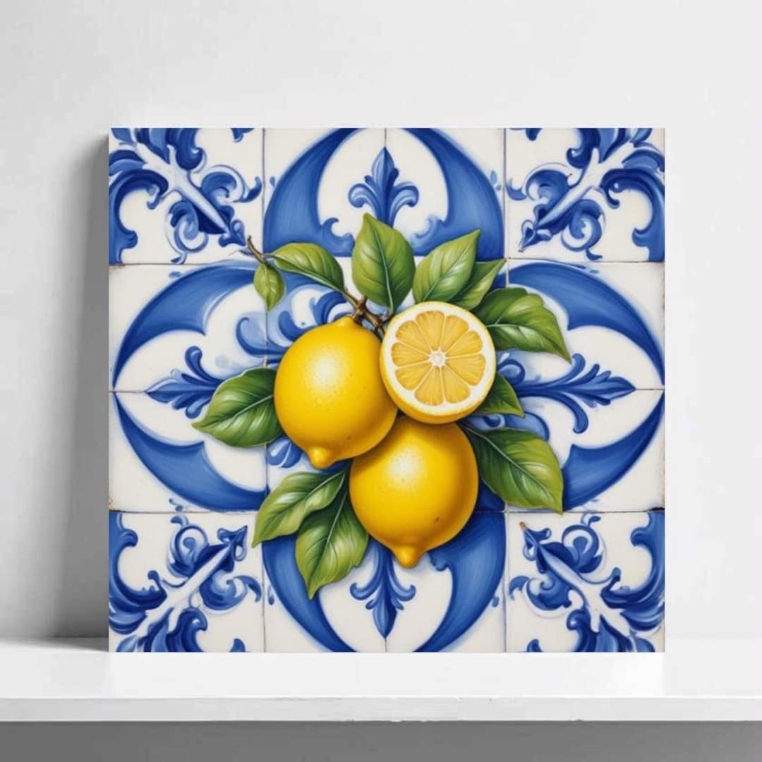 Amalfi Coast Lemon Tile – Majolica Ceramic Kitchen Backsplash - Etsy