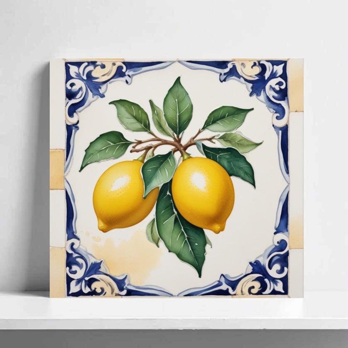 Italian Tile – Amalfi Lemon Ceramic, Mediterranean Kitchen Backsplash ...