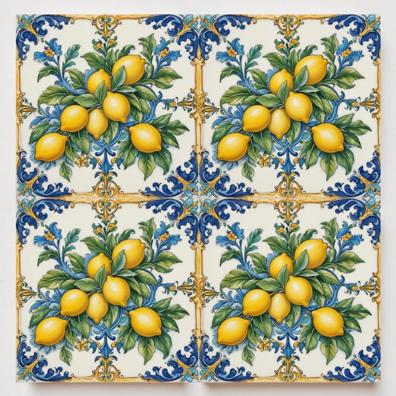Lemon Wall Tile – Amalfi Ceramic Tile for Lemon Backsplash ...