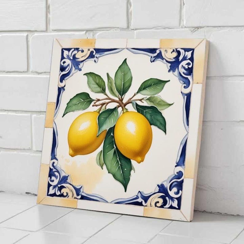 Italian Tile – Amalfi Lemon Ceramic, Mediterranean Kitchen Backsplash ...