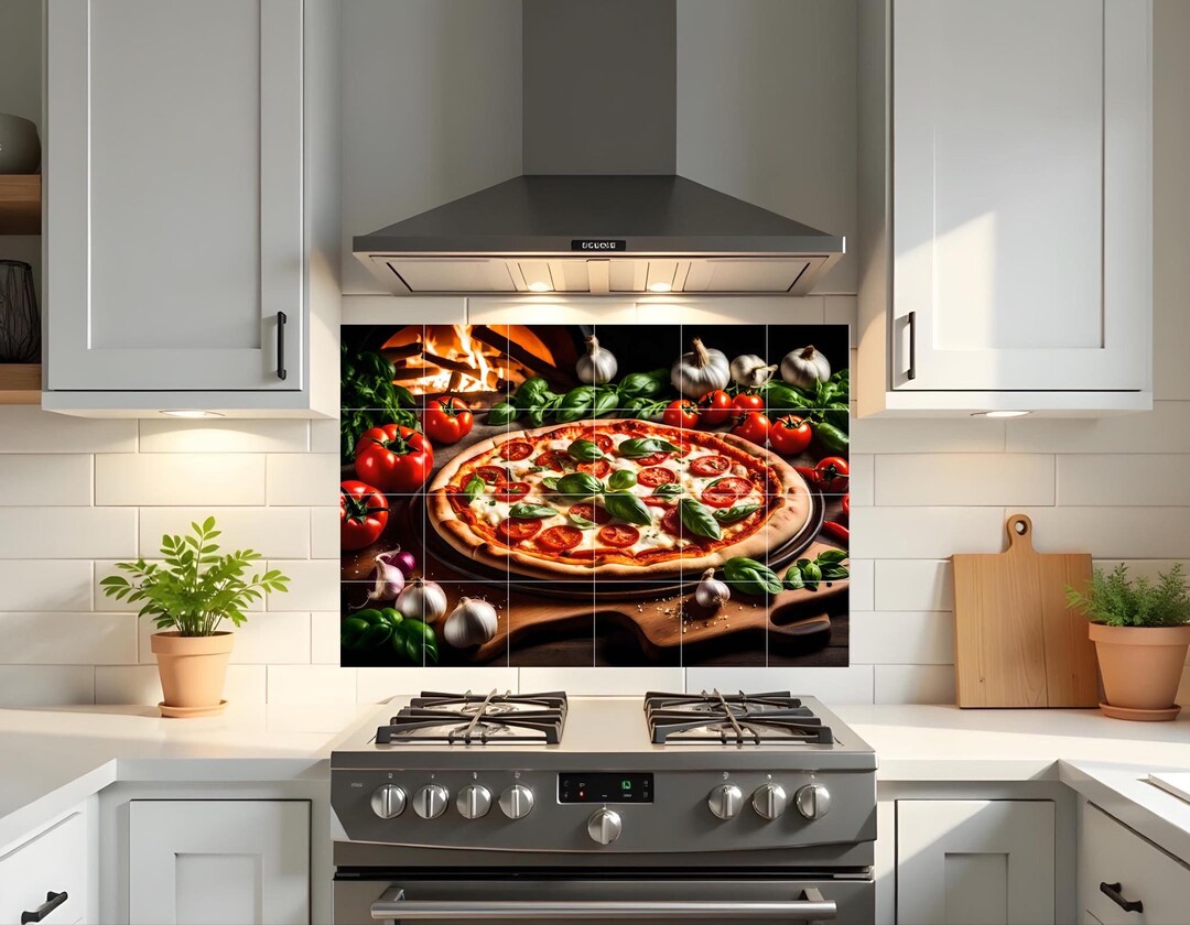 Italian Pizza Tile Mural – Ceramic Kitchen Backsplash Art - Etsy