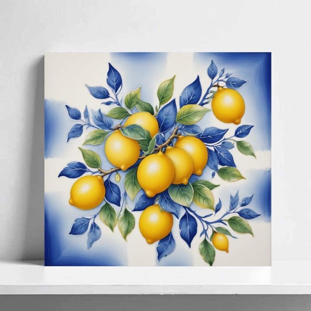 Amalfi Lemon Ceramic Tile – Italian Kitchen Backsplash, Bathroom Wall ...