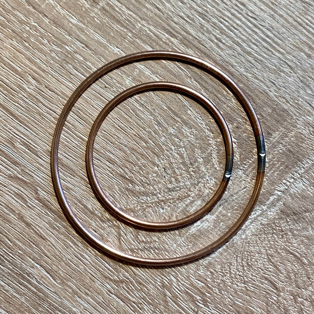 Small Metal Wire Ring Copper Colour 2 Sizes - Etsy UK