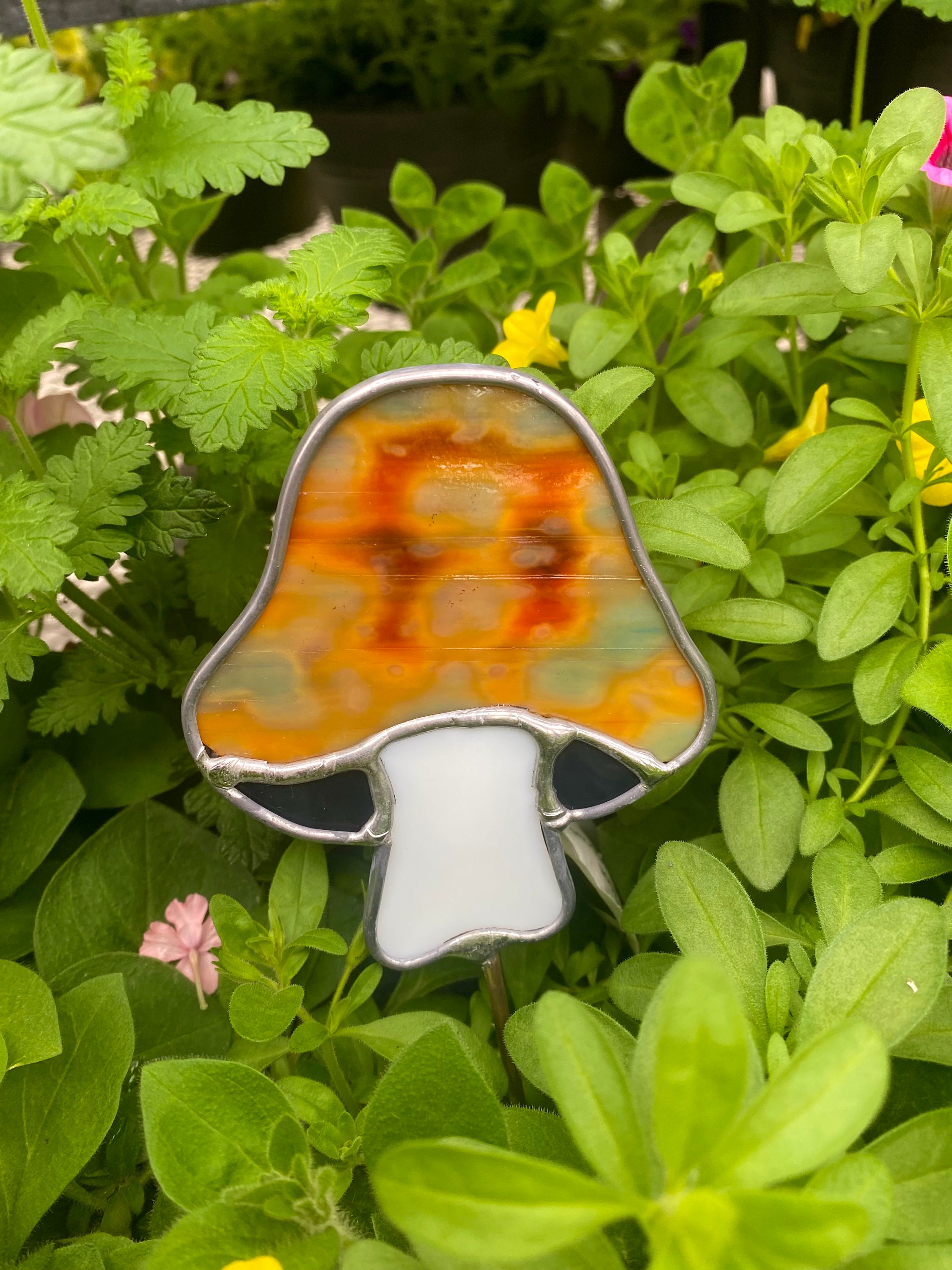 Mushroom Plant Stake - Etsy