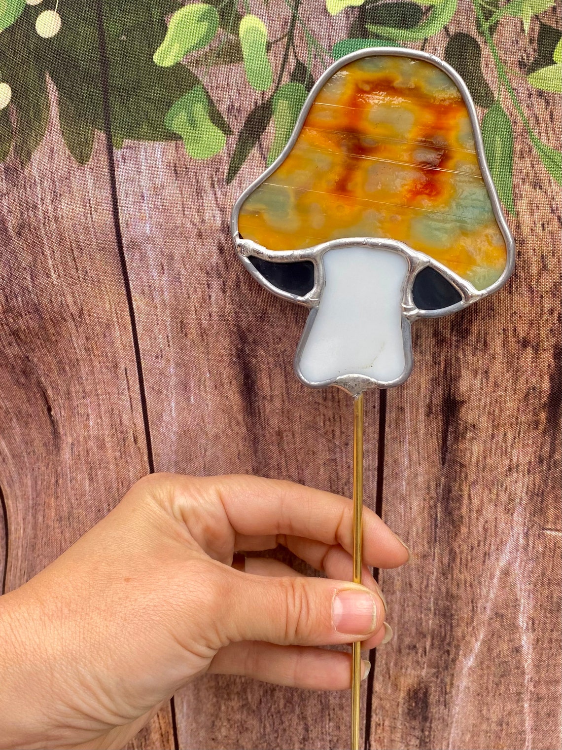 Mushroom Plant Stake - Etsy