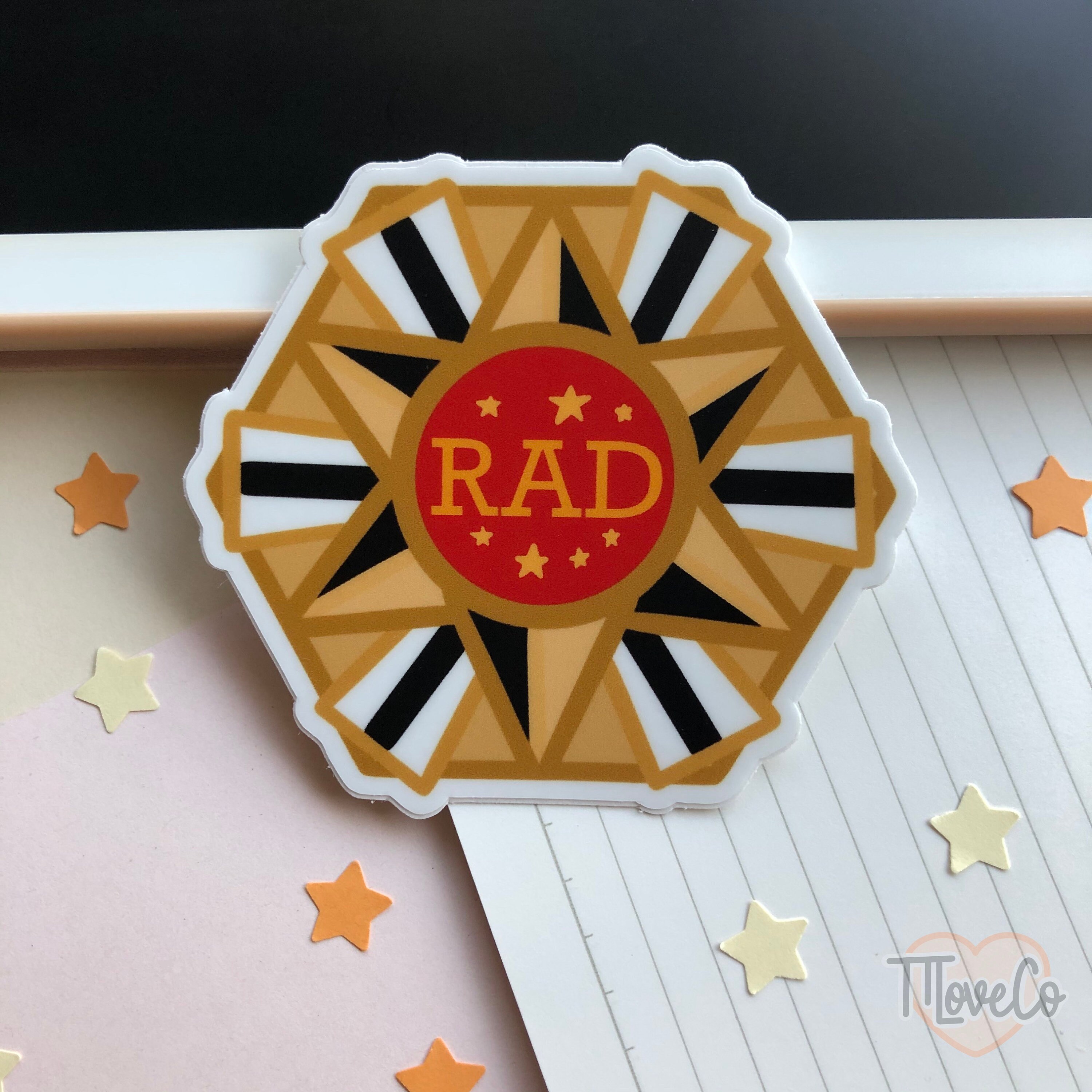 Otome Game School RAD Badge Sticker anime kawaii | Etsy